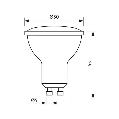 LED лампа VOLUX LED JDR 7W 450lm GU10 6400K Vivalux 3711 | Inex-bg.com